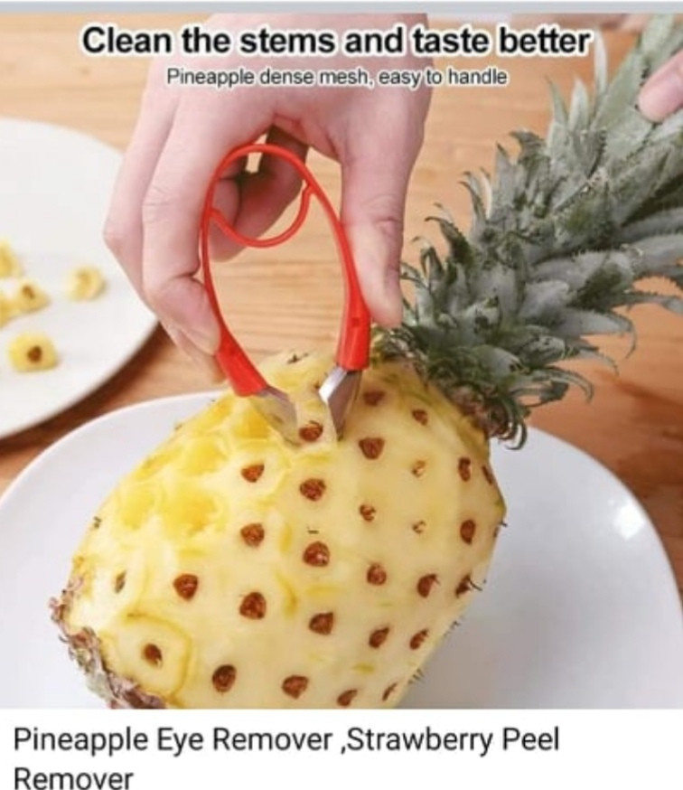 Pineapple Eye Seed Remover Clip, Fruits Stem Removal